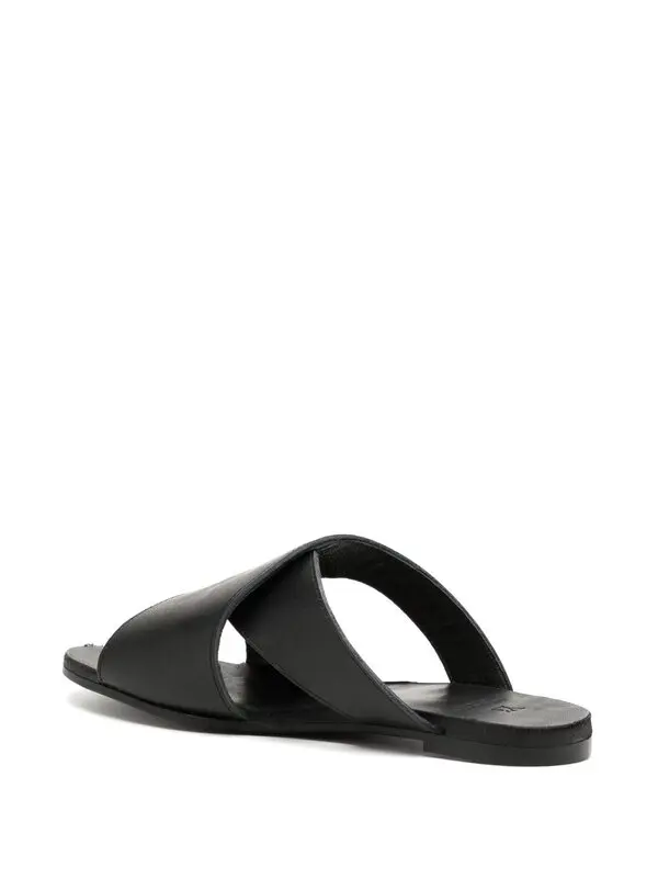 Y’s Buckled Leather Sandals