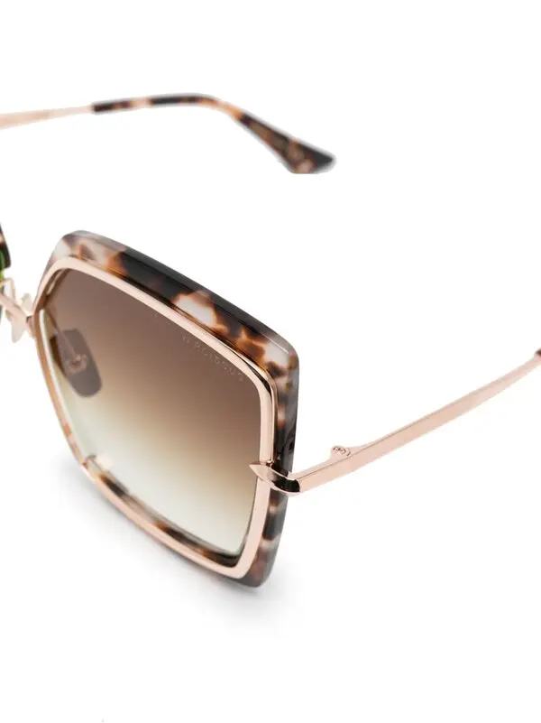 Dita Tortoiseshell Square-frame Sunglasses