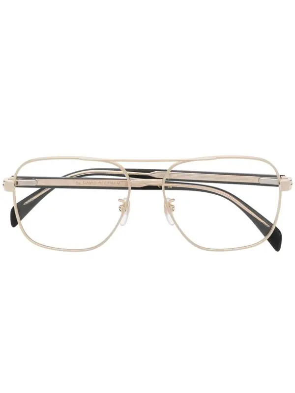 DB EYEWEAR BY DAVID BECKHAM Pilot-frame Glasses - Gold