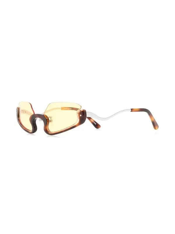 Henrik Vibskov Rollo Tortoiseshell Effect Sunglasses