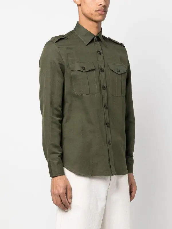 PT TORINO Long-sleeve Buttoned Shirt