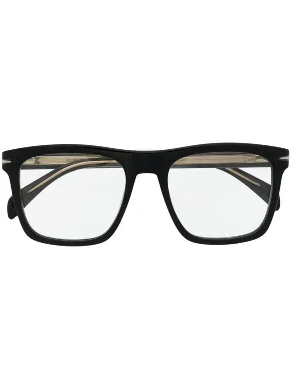 DB EYEWEAR BY DAVID BECKHAM Square Frame Sunglasses - Black
