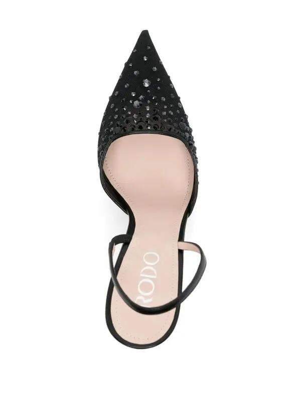 Rodo 95mm Crystal-embellished Pumps
