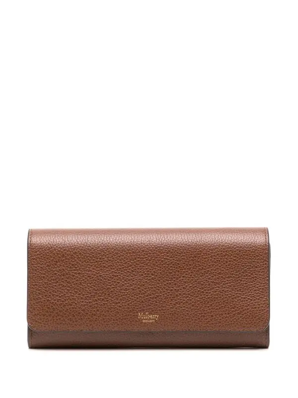 Mulberry Continental Grained-leather Wallet - Brown