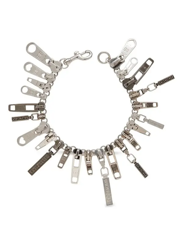 Balenciaga Zip-up Choker Necklace