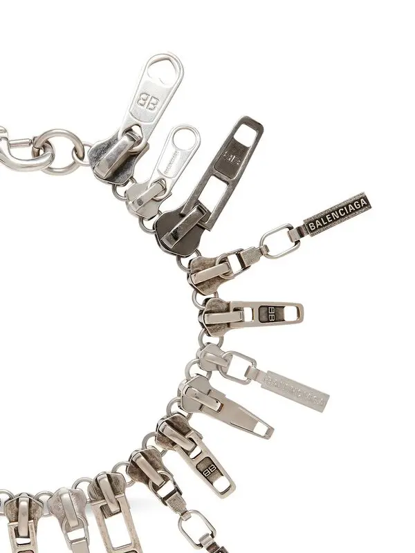 Balenciaga Zip-up Choker Necklace