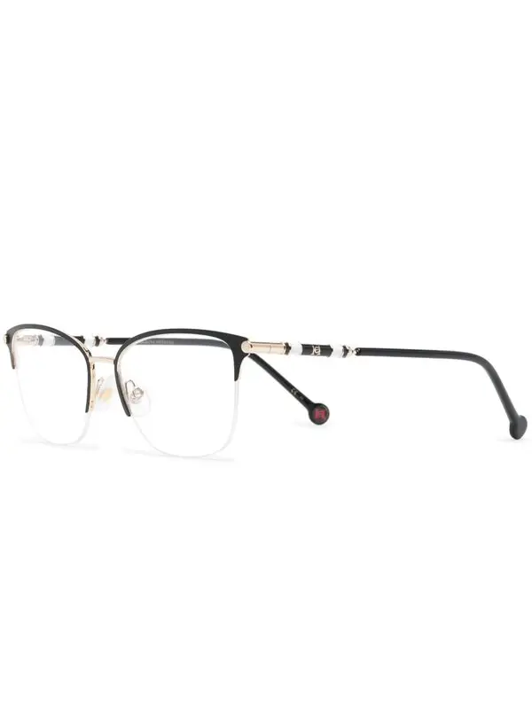 Carolina Herrera Semi-rimless Cat-eye Eyeglasses