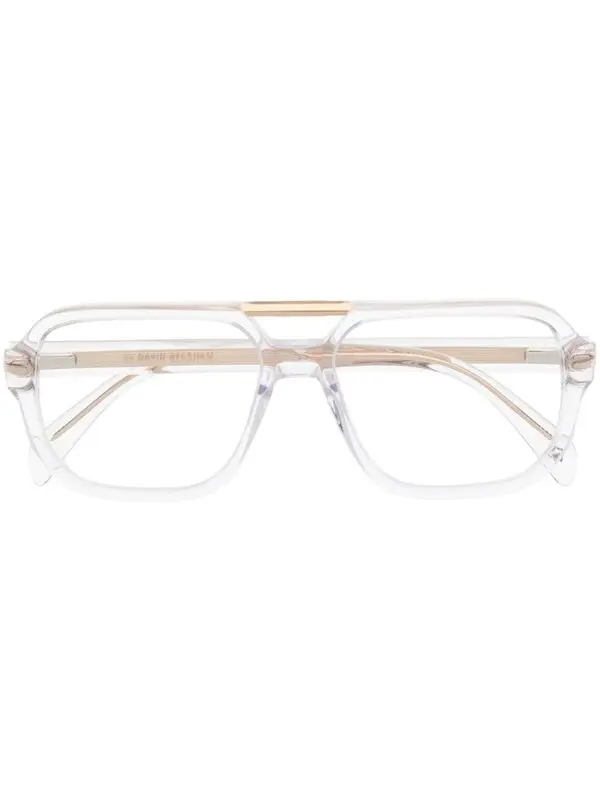 DB EYEWEAR BY DAVID BECKHAM Pilot Frame Glasses - Neutrals
