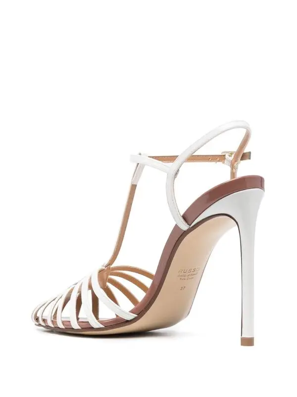 FRANCESCO RUSSO 115mm Strappy Pointed-toe Pumps