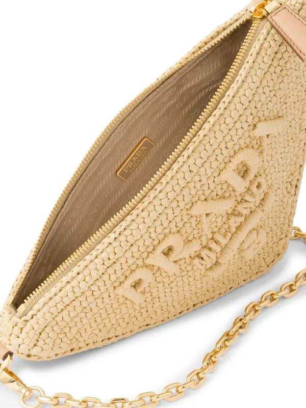 Prada Raffia Mini Bag - Neutrals | Editorialist