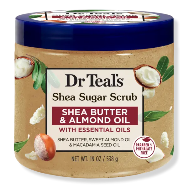 DR TEAL'S Shea Butter & Almond Oil Shea Sugar Scrub - One-color