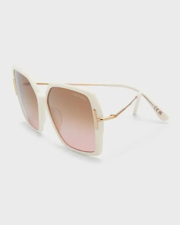 TOM FORD Joanna Butterfly Sunglasses - Brown