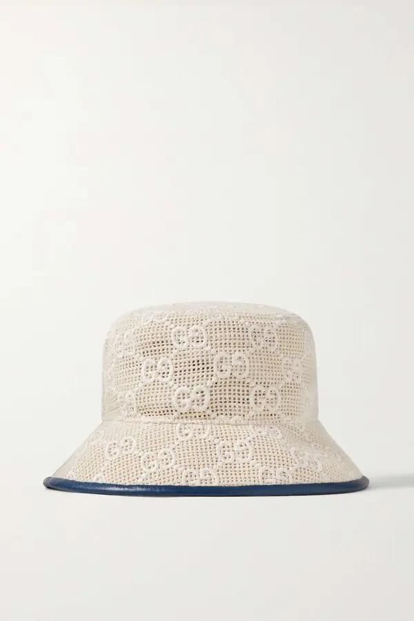 GUCCI グッチ フェルト テンガロンハット 58cm beige ベージュ Gucci Wool Lame Double G Crystal Baseball Hat L Beige 1846540