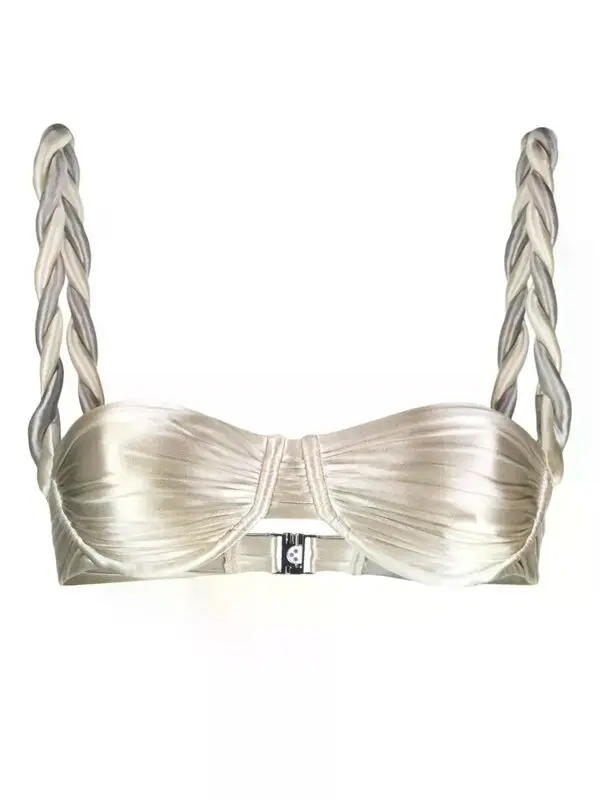 ISA BOULDER Reversible Bikini Top - Silver