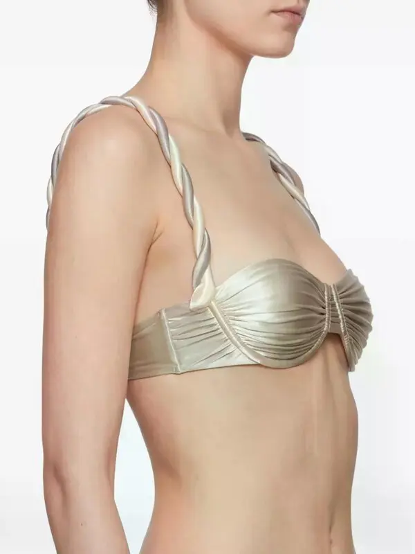 ISA BOULDER Reversible Bikini Top - Silver