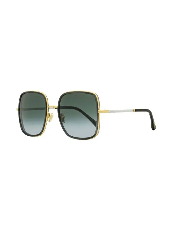 Jimmy Choo Jayla Square-Frame Sunglasses - Gold | Editorialist display picture 3