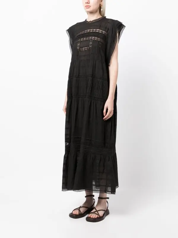 SKALL STUDIO Anjali Short-sleeve Lace-detail Dress
