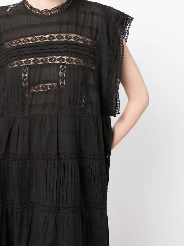 SKALL STUDIO Anjali Short-sleeve Lace-detail Dress