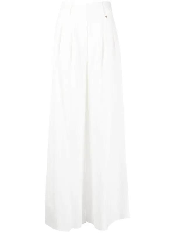 NISSA Flared High-waisted Trousers
