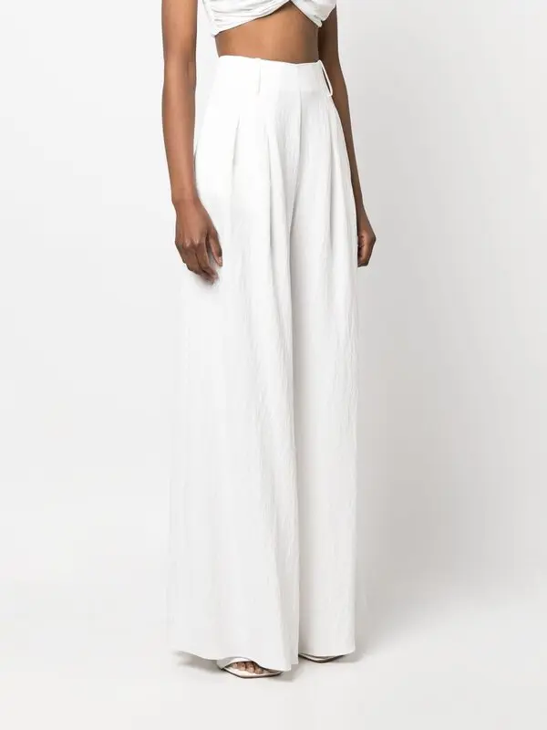 NISSA Flared High-waisted Trousers