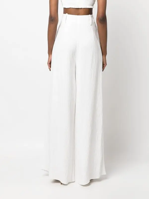 NISSA Flared High-waisted Trousers