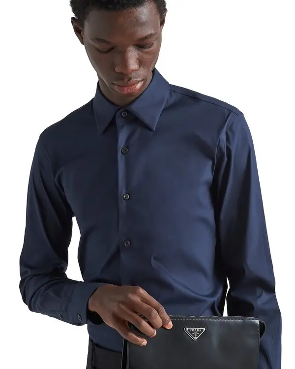 Prada Stretch Cotton Shirt - Blue