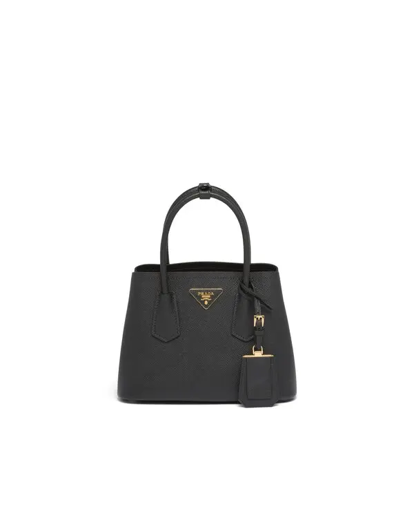Prada Small Saffiano Leather Bag - Black