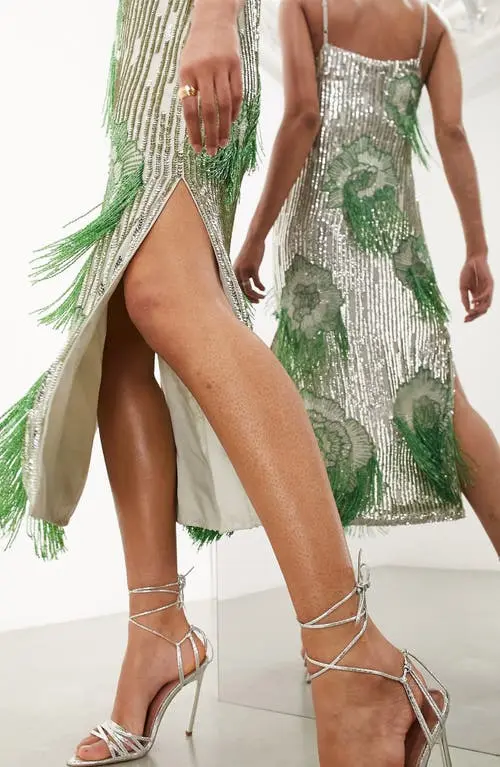 Asos Sequin Fringe Cocktail Dress In Gold - 60% Off | Editorialist