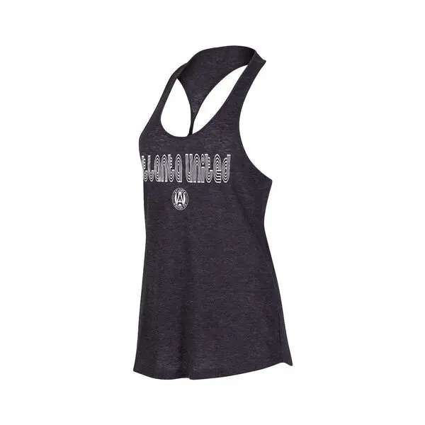 CONCEPTS SPORT Atlanta United Fc Radiant Twist Back Scoop Neck Tank Top - Heather Charcoal