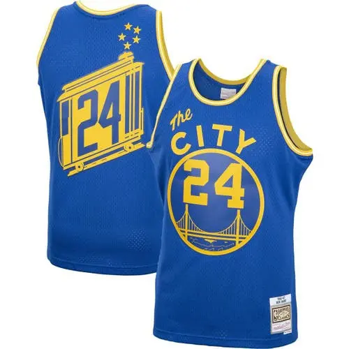 Mitchell & Ness Rick Barry Golden State Warriors 2001/02 Hardwood Classics Swingman Jersey