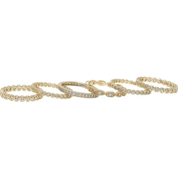 Ettika Set Of Six Stacking Rings - Gold