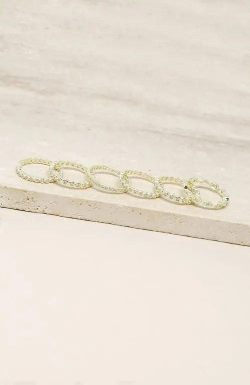 Ettika Set Of Six Stacking Rings