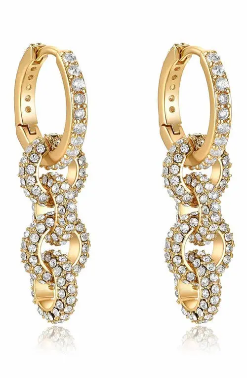 Ettika Pavé Drop Earrings