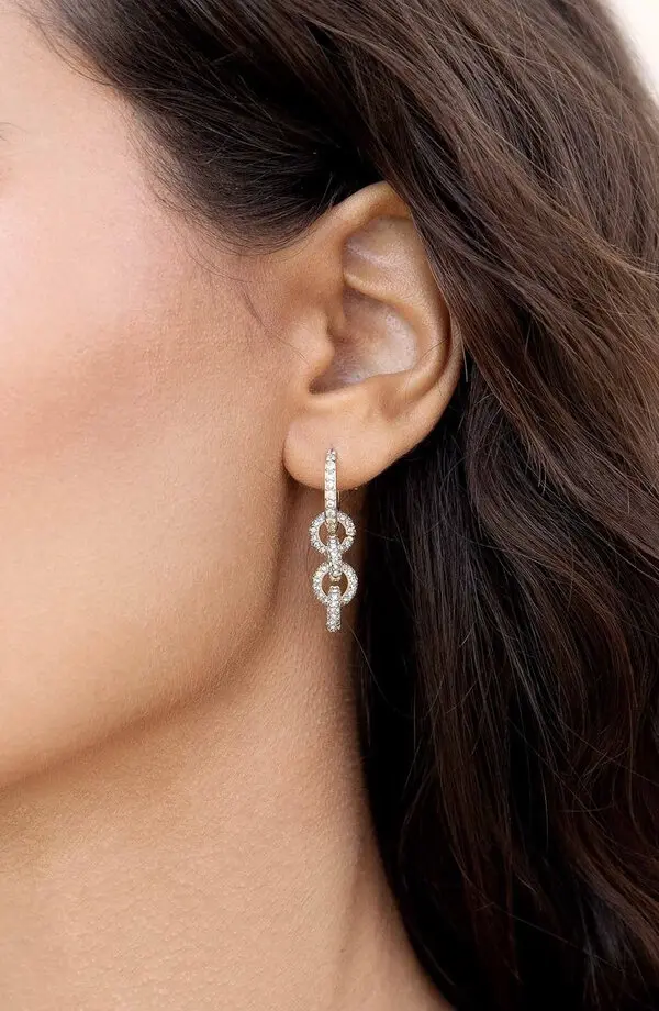 Ettika Pavé Drop Earrings