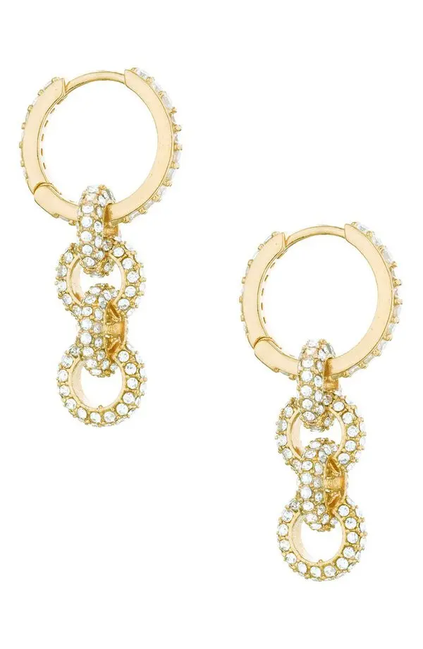 Ettika Pavé Drop Earrings