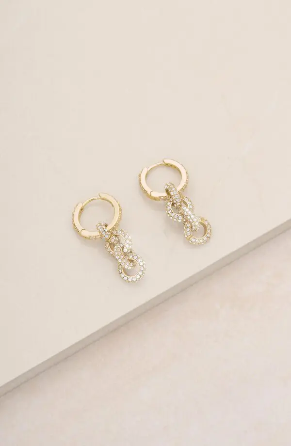 Ettika Pavé Drop Earrings