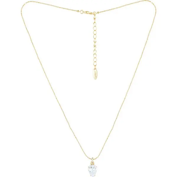 Ettika Cubic Zirconia Pendant Necklace - Gold