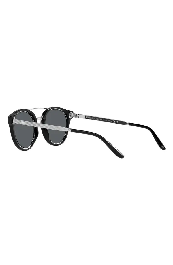Ralph Lauren 49mm Round Frame Sunglasses - Black