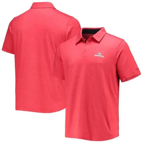 Columbia Georgia Bulldogs Tech Trail Omni-shade Polo