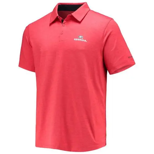 Columbia Georgia Bulldogs Tech Trail Omni-shade Polo