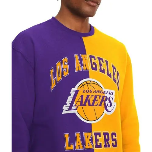 Tommy Hilfiger Gold Los Angeles Lakers Keith Split Pullover Sweatshirt