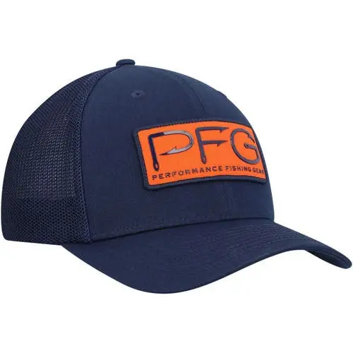 Columbia Auburn Tigers Pfg Hooks Flex Hat