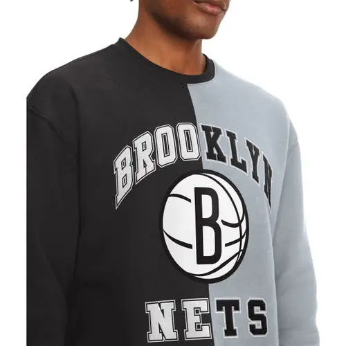 Tommy Hilfiger White Brooklyn Nets Keith Split Pullover Sweatshirt