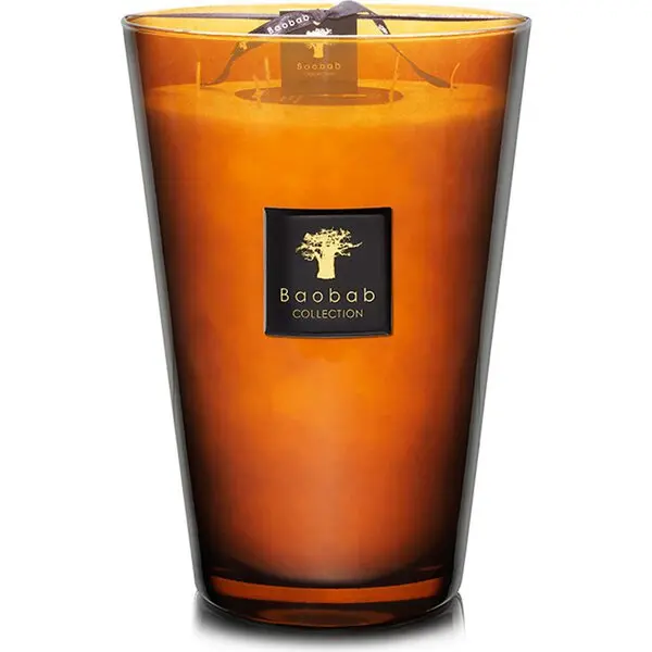 BAOBAB COLLECTION Les Prestigieuses Cuir De Russie Candle - Brown-extra Large