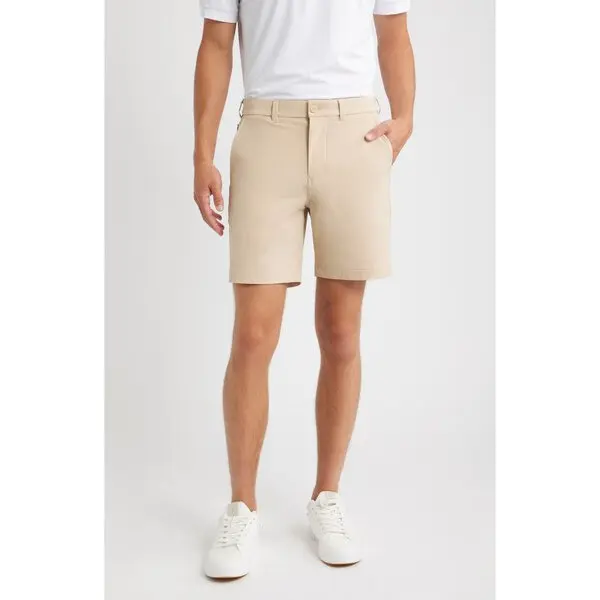 Mizzen+main Helmsman Flat Front Golf Shorts - Hummus
