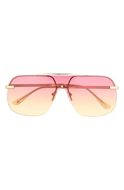AIRE Venatici Aviator Sunglasses - Gold/sunset Grad