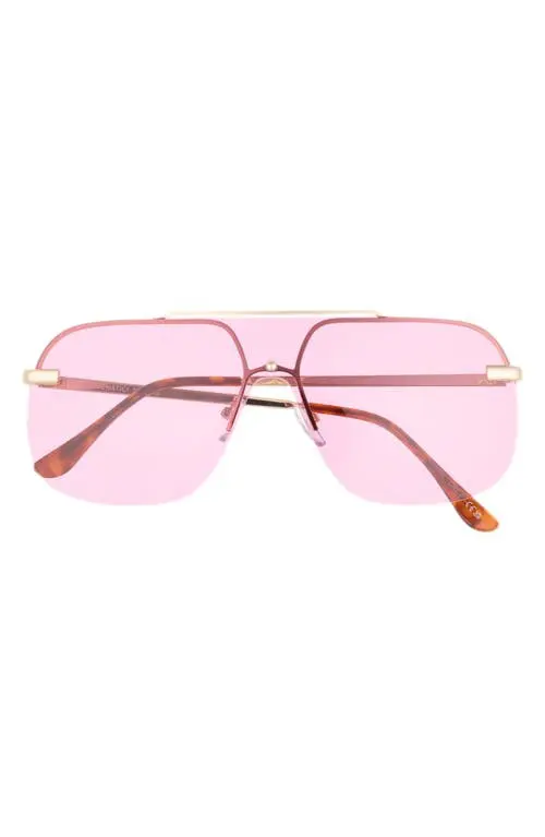 AIRE Venatici Aviator Sunglasses - Light Gold/smokey Pink Mono