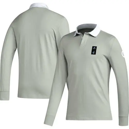 Adidas 2023 Player Minnesota United Fc Travel Long Sleeve Polo - Gray