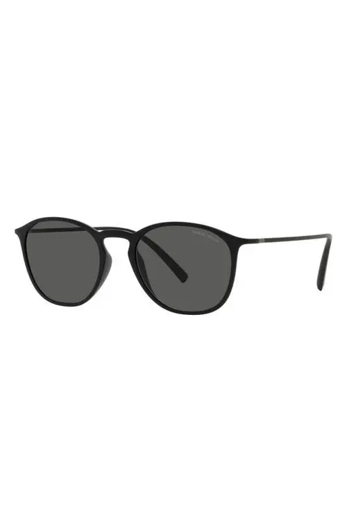 Armani Exchange Square Frame Sunglasses - Matte Black