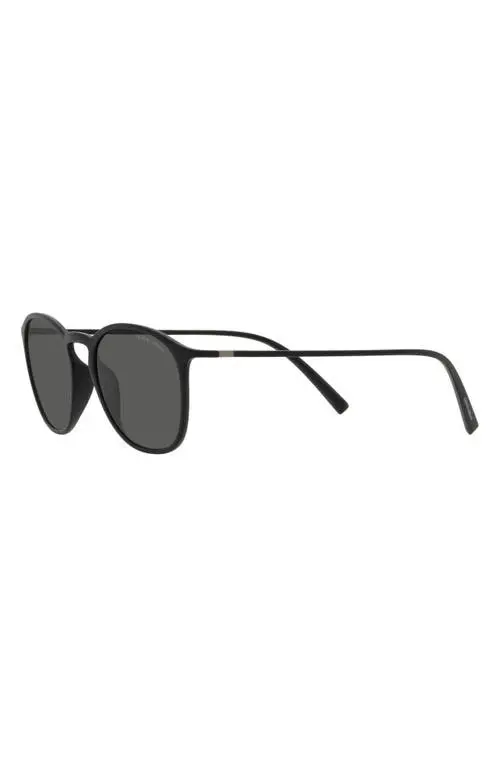 Armani Exchange Square Frame Sunglasses - Matte Black